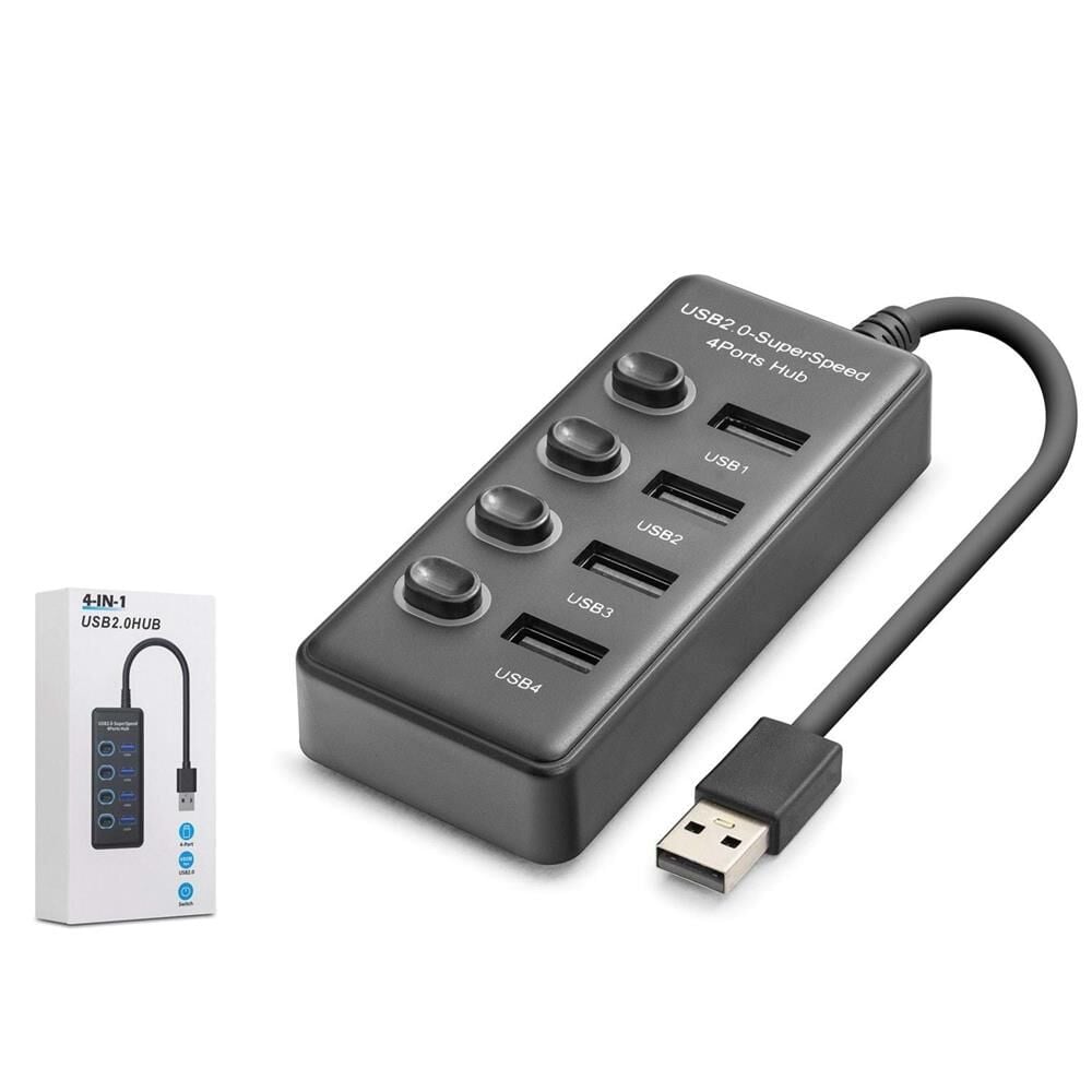 Hadron HDX7048 USB Hub 2.0 480Mbps 4x USB-A 4 Port Switch’li Çoklayıcı ...